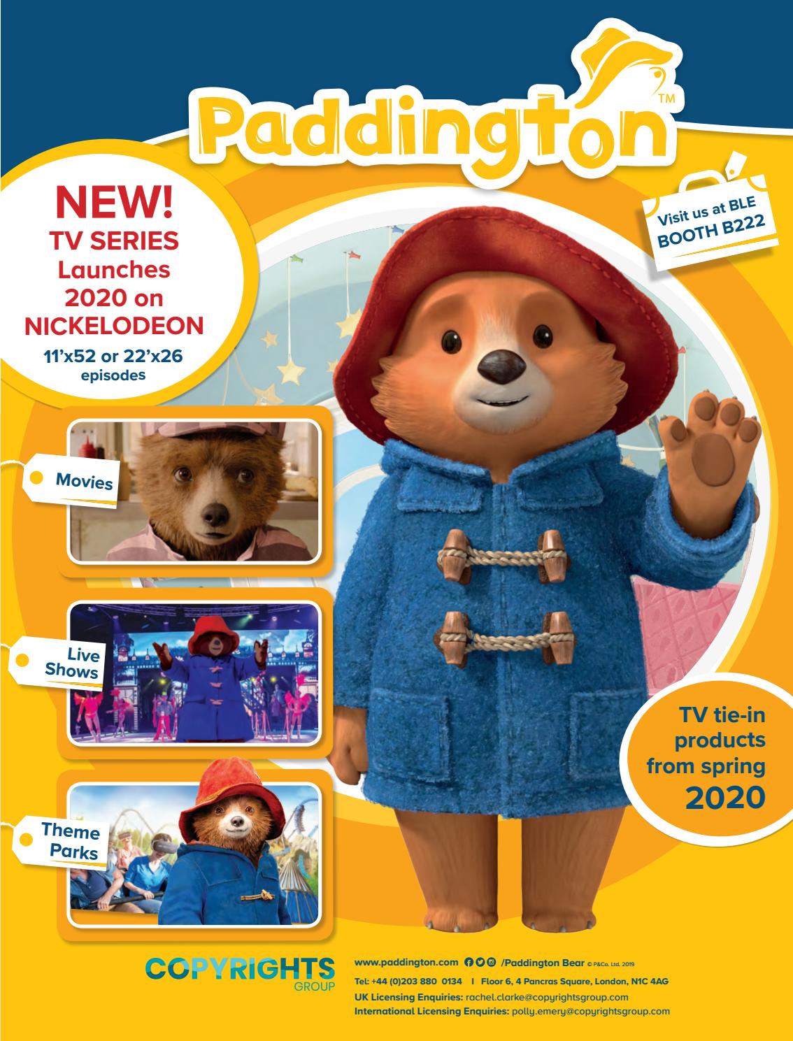 NickALive!: PhatMojo Named Paddington Master Toy Partner for U.S ...