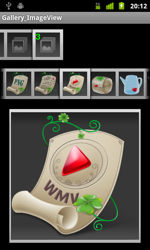 【YuYu】Android範例Source: Gallery ~ 透過TypedArray設置Gallery/ImageView的背景風格