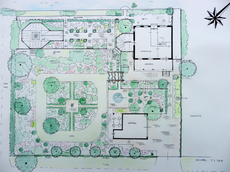 Het Bloeiende Buitenleven: HET TUINONTWERP (DEEL I) - THE DESIGN OF OUR ...