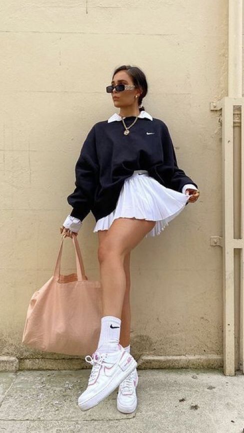 Street Style Nike Tennis Outfit Fashion Cognoscente