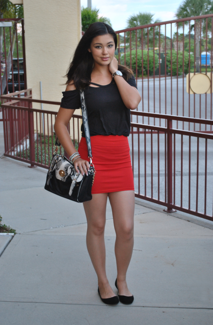Raspberry Jam Outfit 83 Red Skirt