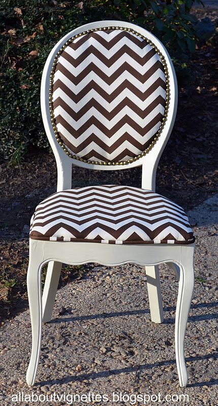 All About Vignettes: Chevron Chair