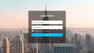 Transparent Login Form HTML CSS