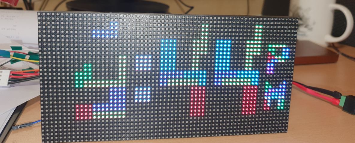LED - 9. RGB LED Matrix Drive with ESP 32 without shield