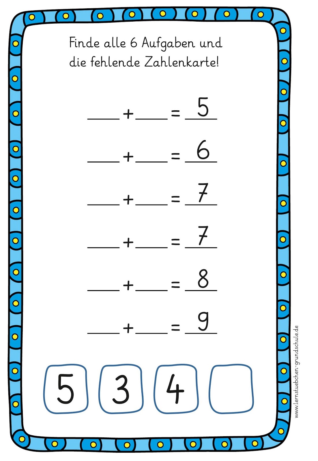 Lernstbchen Knobelaufgaben Mit Zahlenkarten