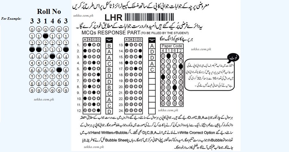 Intermediate Roll Number Slips Govt Emerson College Multan - Govt ...