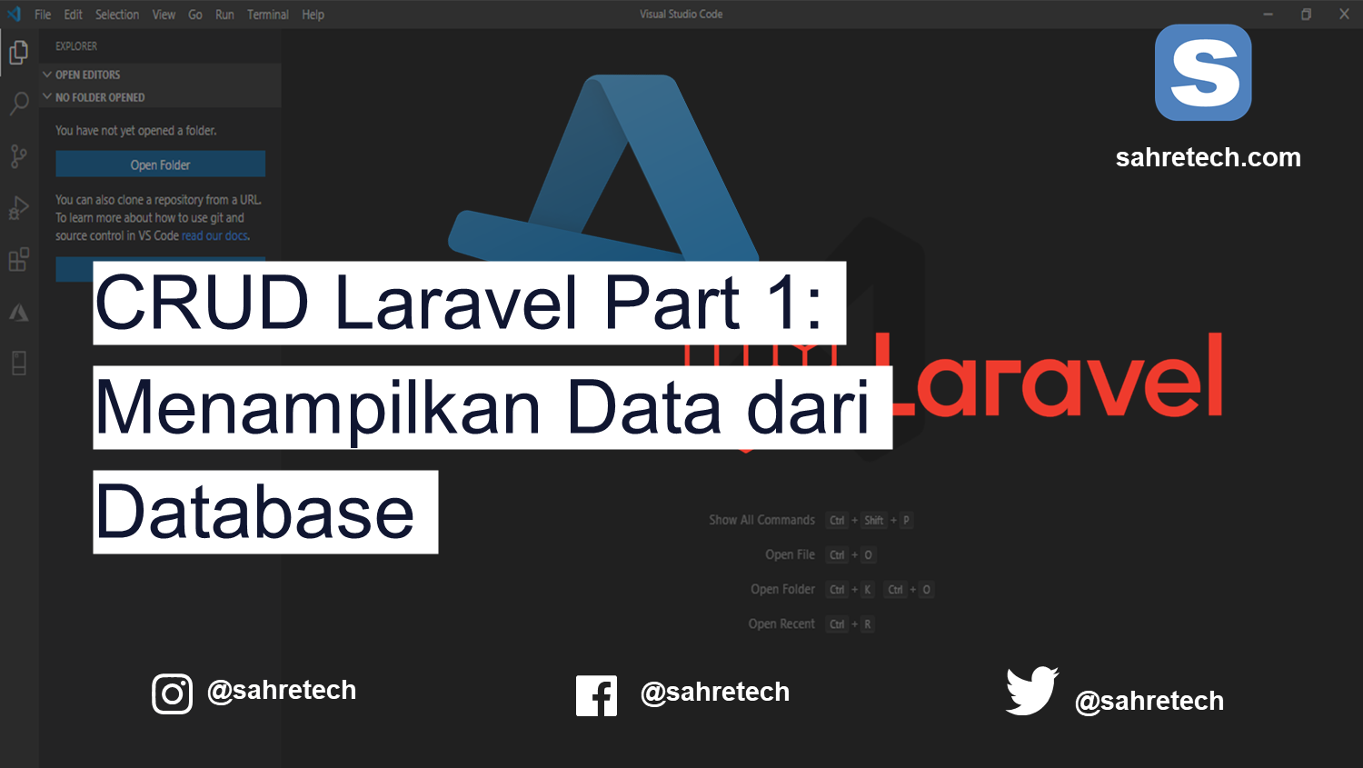CRUD Laravel Part 1: Menampilkan Data dari Database - Sahretech