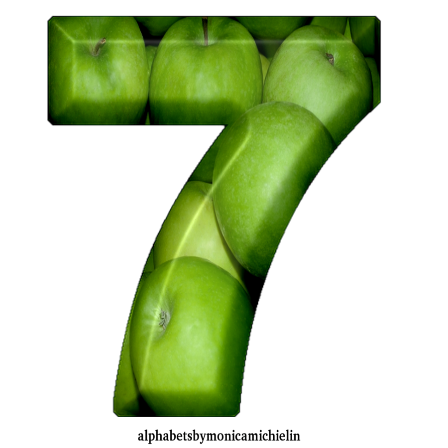 M. Michielin Alphabets: GREEN APPLE FRUIT ALPHABET, ALFABETO DE FRUTA ...
