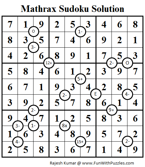 Series Sudoku Puzzle (Fun With Sudoku #38)