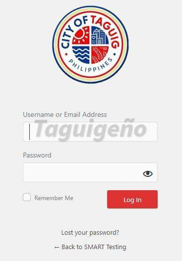 I did a COVID-19 online assessment using Taguig City's SMART Testing ...
