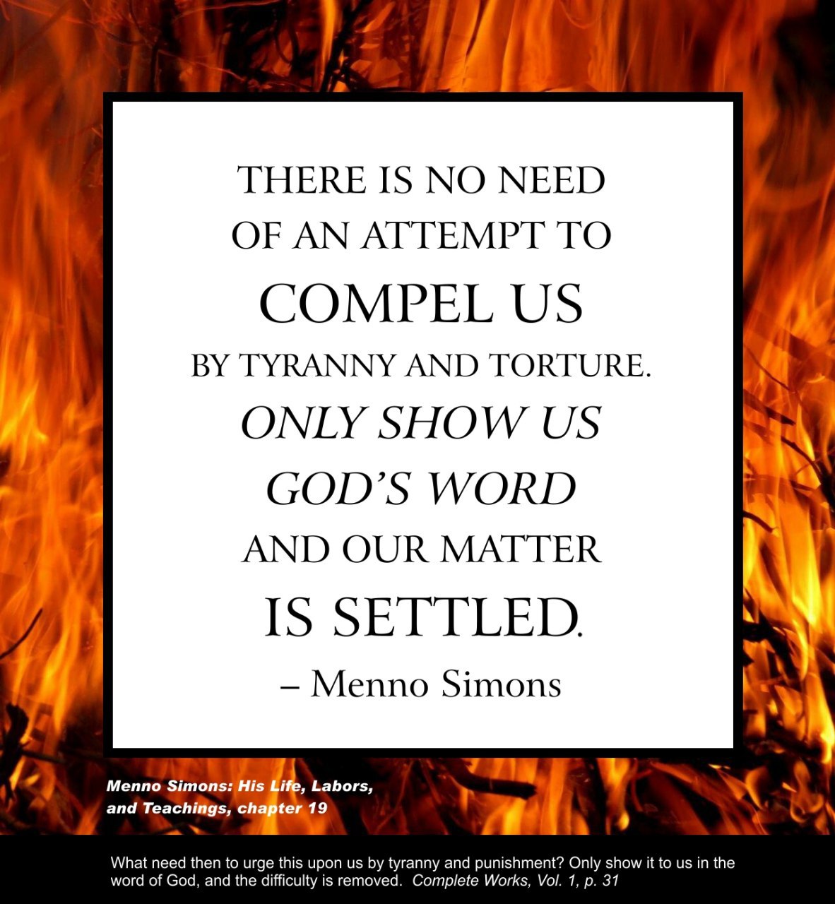 Operation Noah's Ark: Quotes from Anabaptist Forefathers: Menno Simons ...