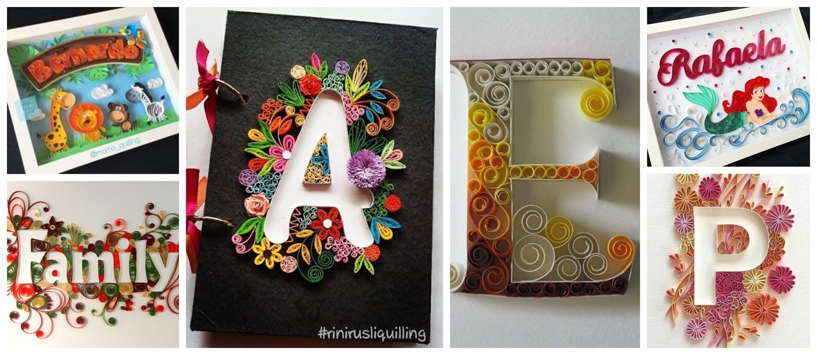 Aprende cómo hacer letras decorativas con papel técnica filigrana ...