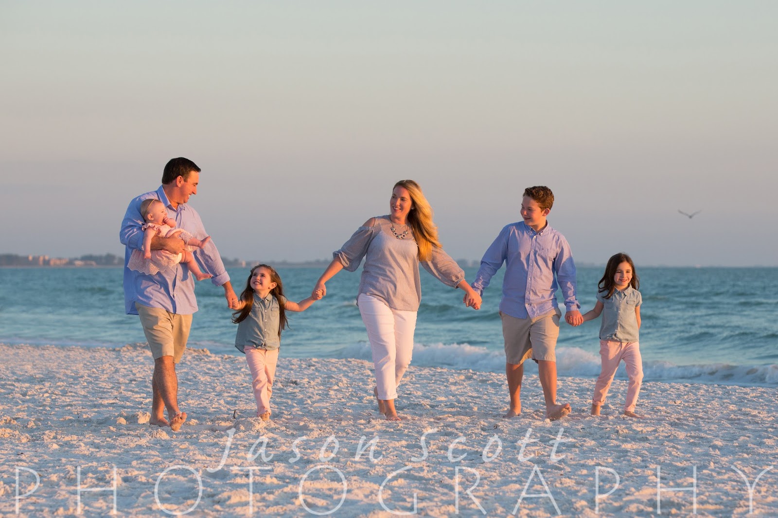 Siesta Key Beach Portraits - Baker Family | Jason Scott Photography