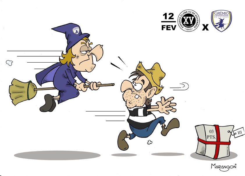 Cáxara di Fórfi - Charges do XV de Piracicaba: Corrida