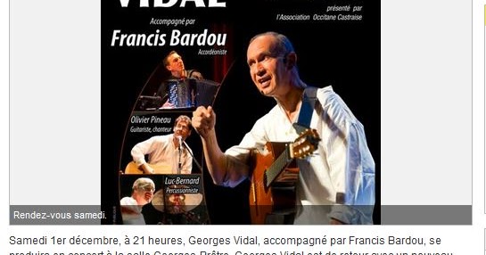 Georges Vidal Quartet: PRESSE