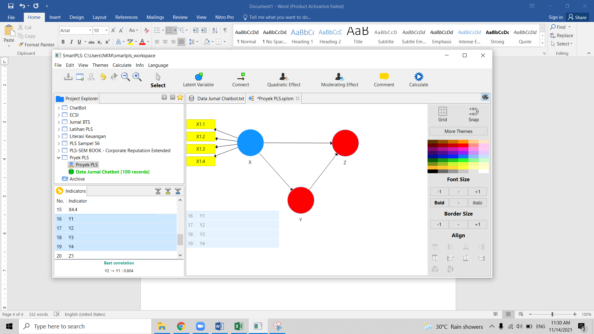 Tutorial Statistik: Tutorial Analisis Data dengan PLS 3.0