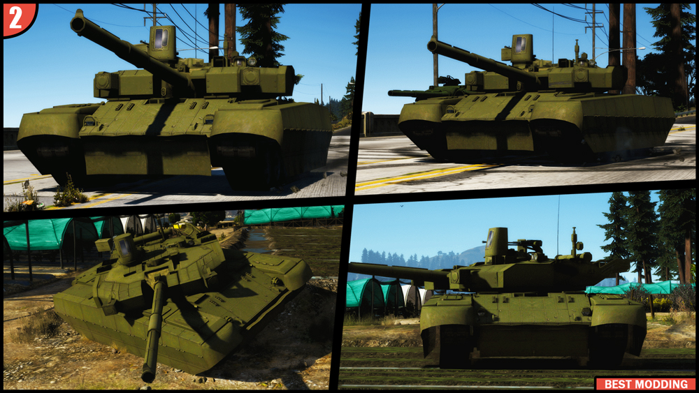 Top 4 GTA V Best Military Tank [Add On] - Best Modding - Vehicles