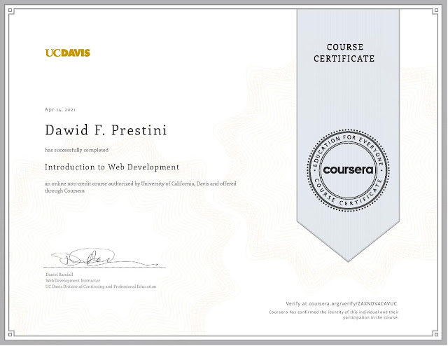 Introduction to Web Development Certificate