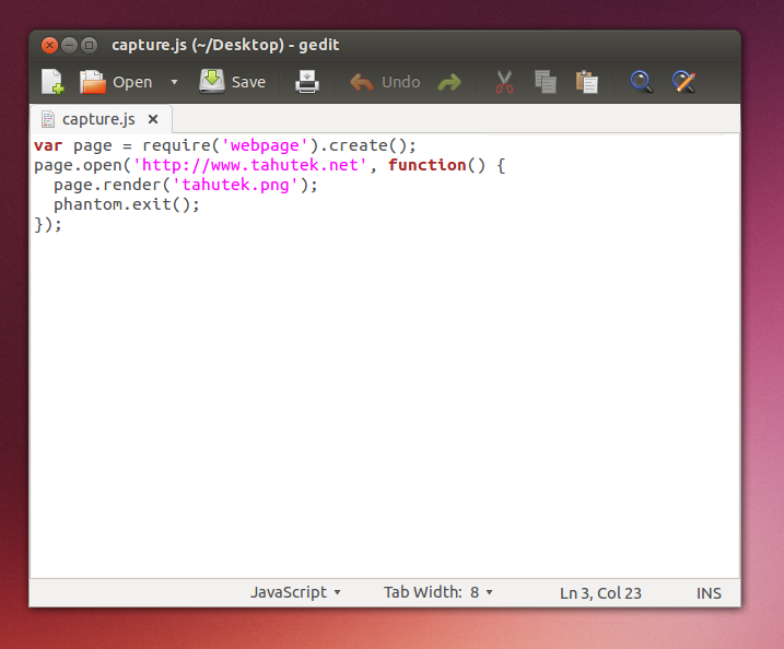 Mengambil Screenshot Halaman Web dari Terminal