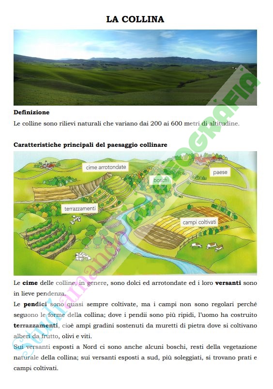 Studiamando liberamente: Studiamando la Geografia: La collina. Anche ...