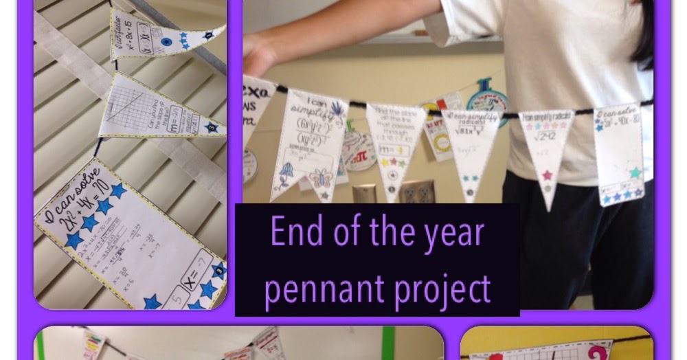 Math Dyal: My End of the Year Pennant Project