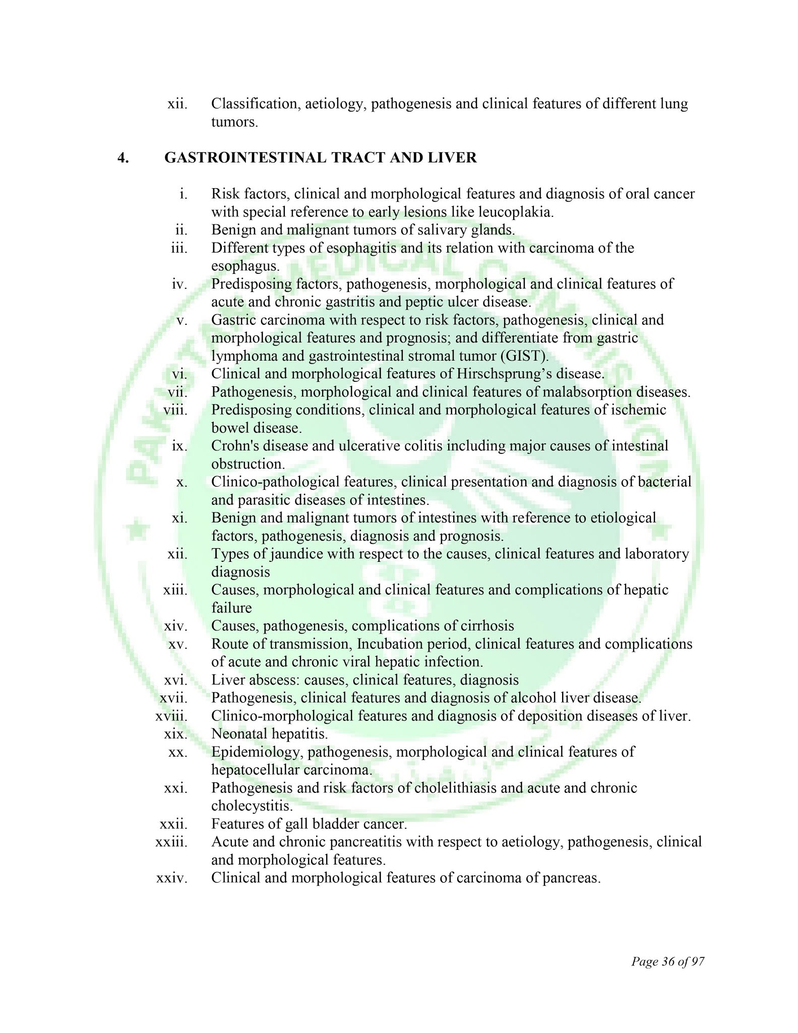 NLE Exam Pakistan Syllabus 2021