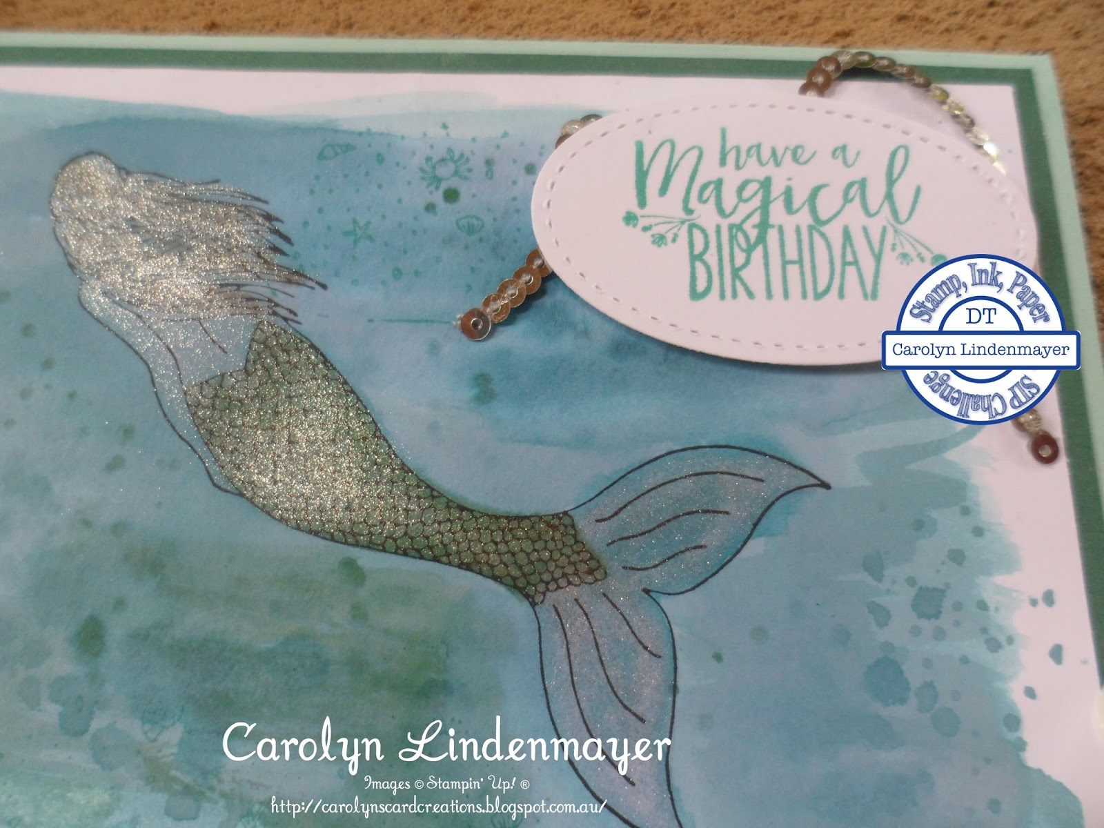 Stamp, Ink Paper #111 - Magical Mermaid Cards
