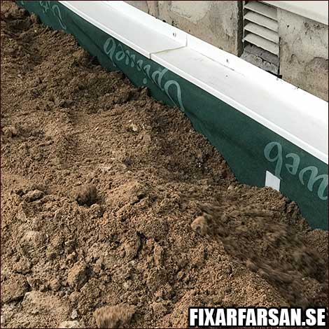Dränera Om (Baksidan) Med Optidrain/Isodrän + Duk | FixarFarsan