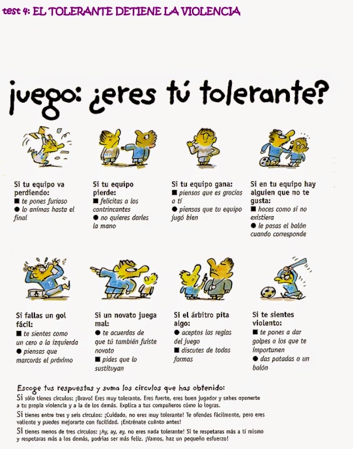 Recursos para mi clase: JUEGO: ¿ERES TÚ TOLERANTE?