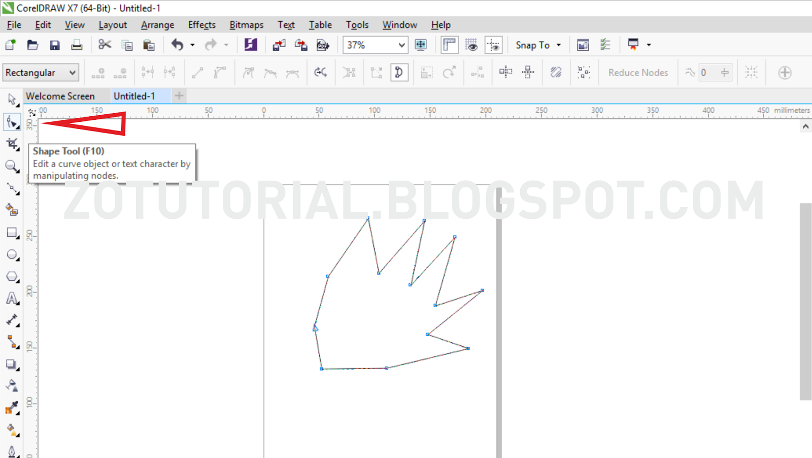 Membuat Bentuk Objek Dengan Mudah Menggunakan Coreldraw X7 Zotutorial