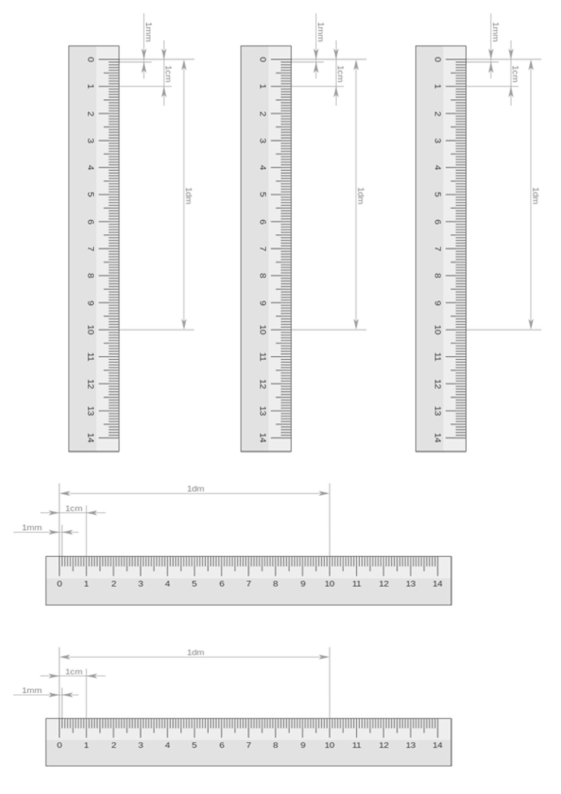 Regla para imprimir - Imagui