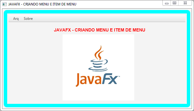 Samuel Lima - Programador C/C++/Java: JavaFX - criando menu e item de menu