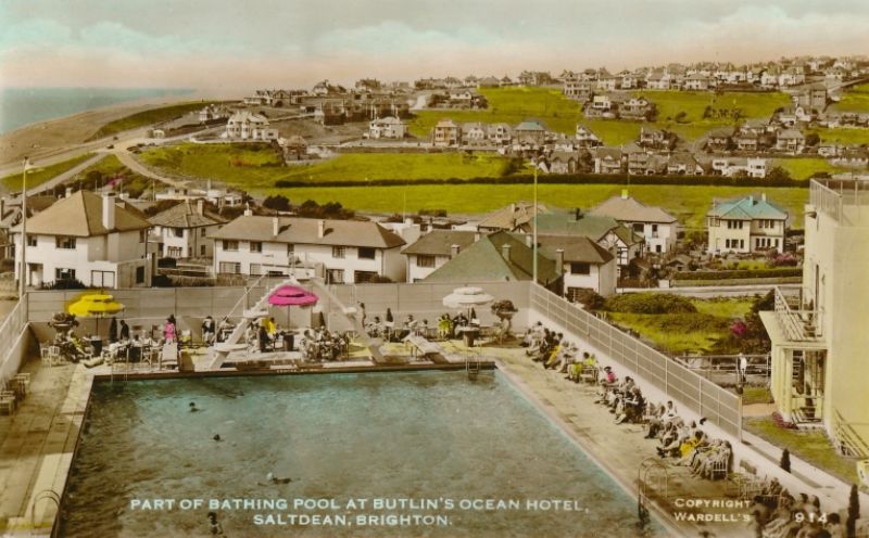 Beautiful Vintage Postcards of the Glamorous Butlin’s Ocean Hotel in ...