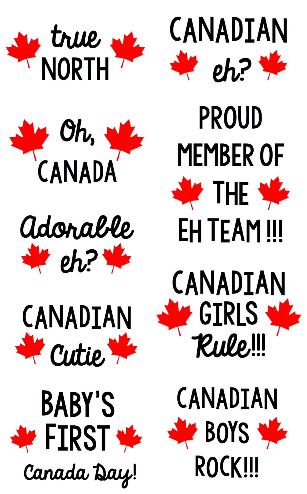 Fields Of Heather: Where To Find Free Canada Themed SVGS