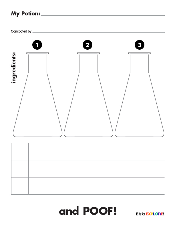 E is for Explore!: Ewww! POOF!