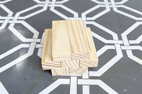 Mini Wooden Block Pumpkins