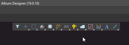 Altium PCB Designer: Hide the Active UI Toolbar