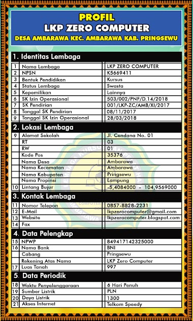 LKP ZERO COMPUTER AMBARAWA