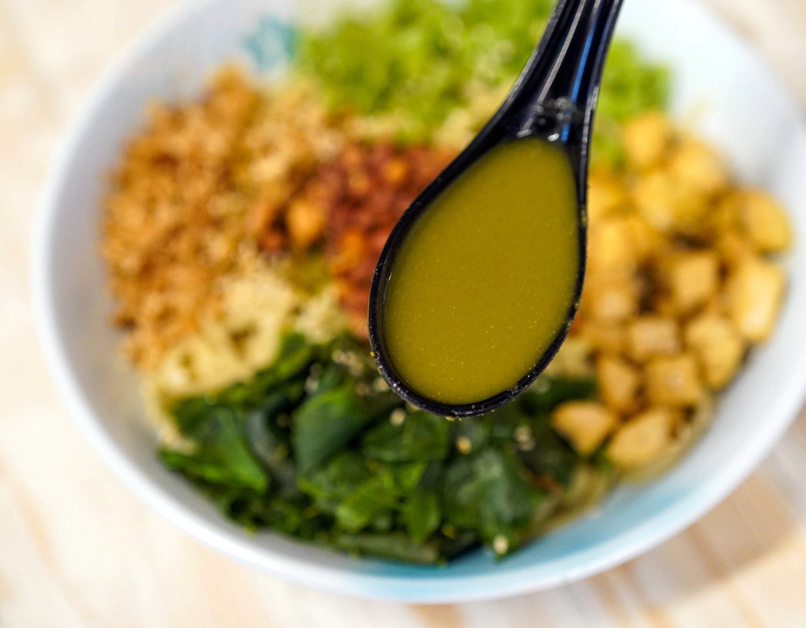 Since Joseph is Hakka, it also makes sense to serve lei cha - with a ...