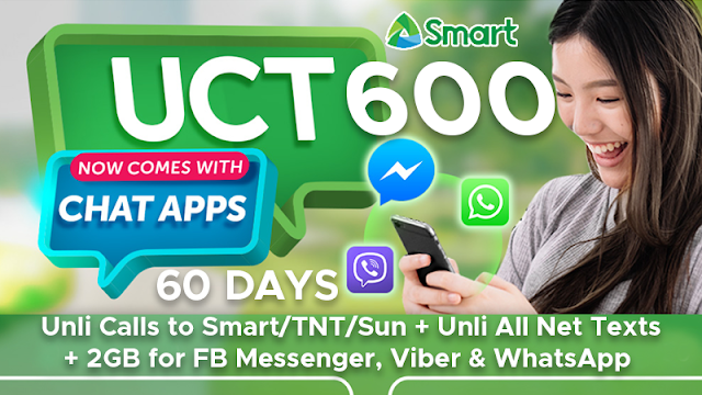 Smart UCT600: 60 Days Unli Call to Smart, TNT, Sun + Unli All-Net Texts ...