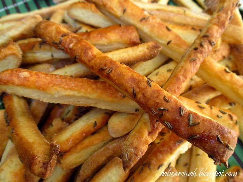 Słone paluszki z kminkiem - Obżarciuch