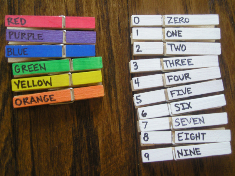 Planet of the Apels: Busy Bag Swap: Day 13 (Color & Counting Wheel)