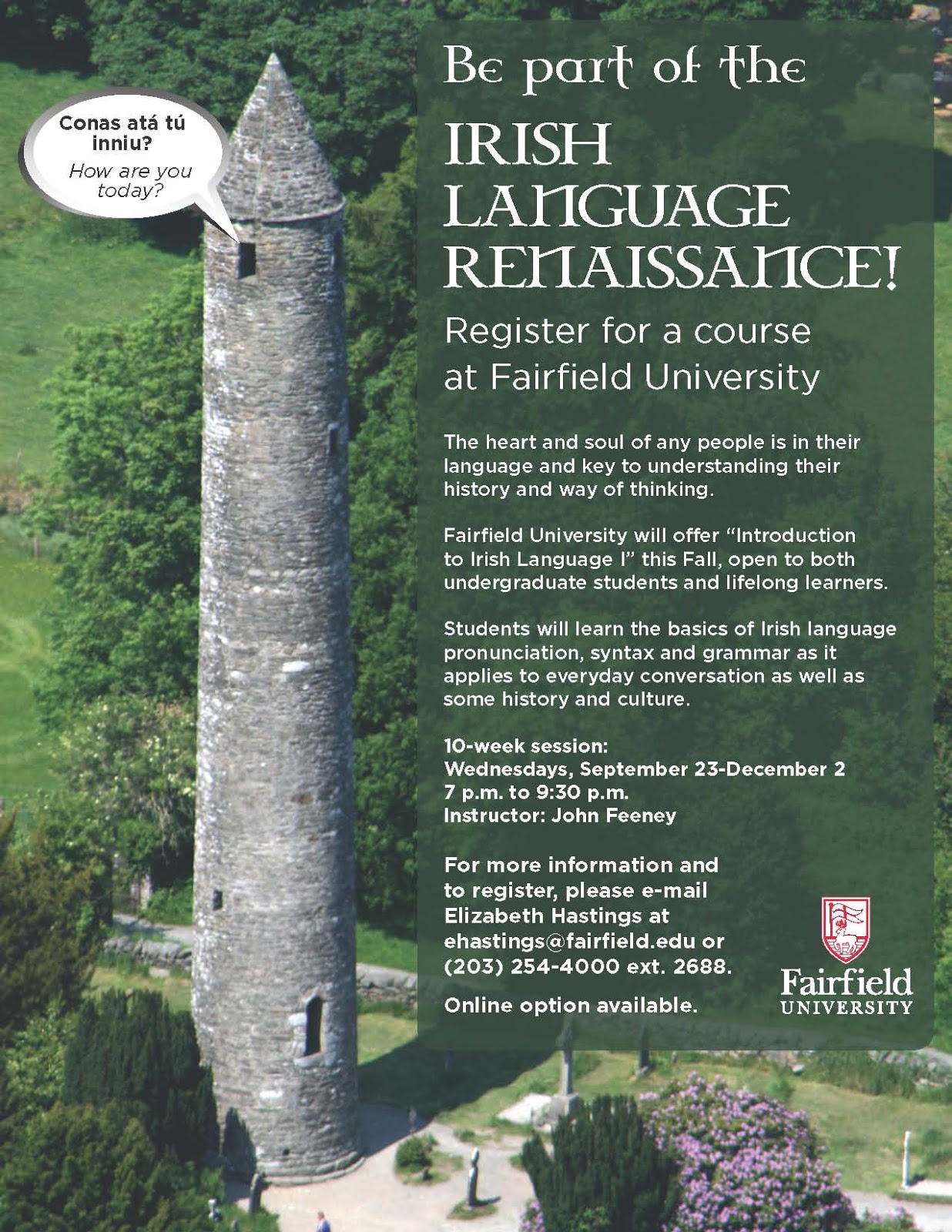 Irish Gaelic Circle: Introduction to Irish Language I - Fairfield ...