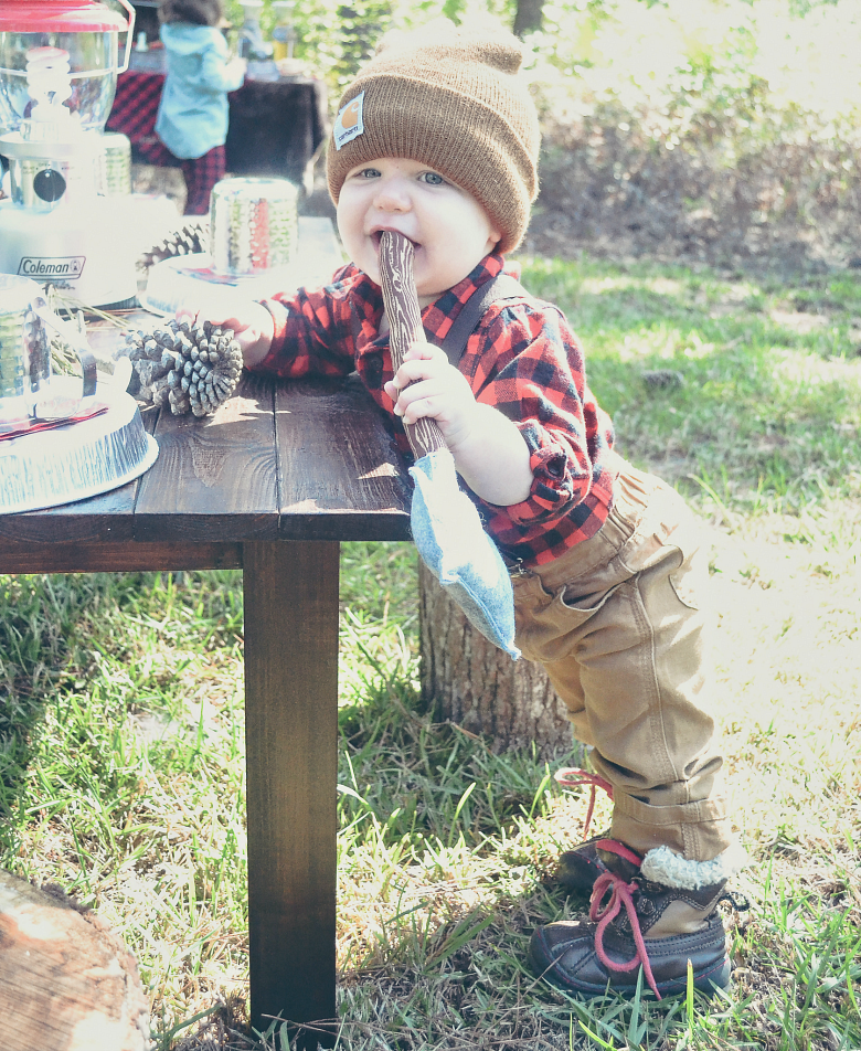 Fawn Over Baby: A LumberJack 1st Birthday Party In The Woods