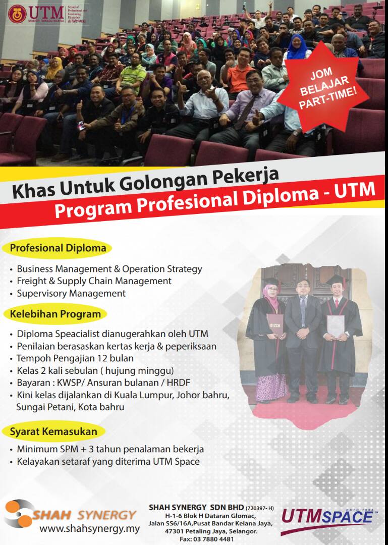 Part Time Study Profesional/ Eksekutif/ MQA Program Diploma/ Ijazah ...