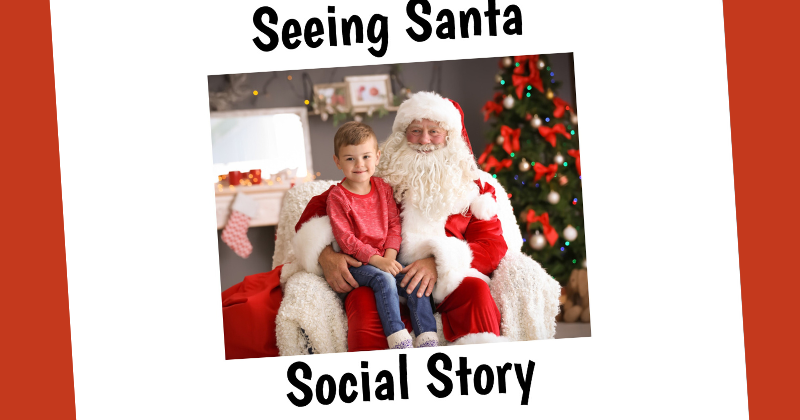 Free Printable Christmas Social Story About Seeing Santa | And Next ...