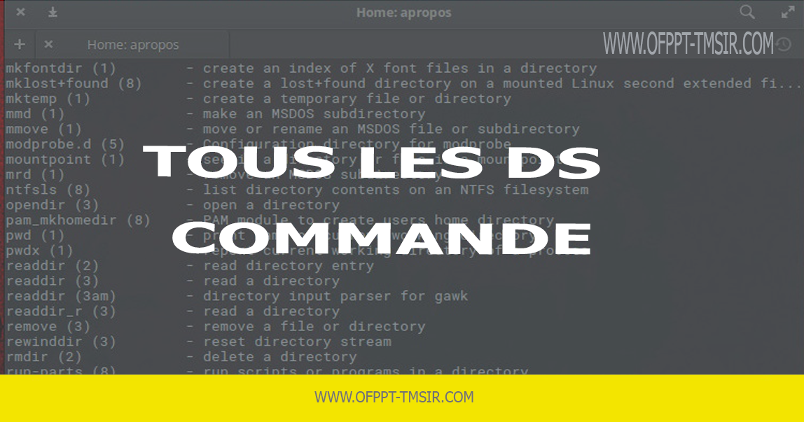 tous les DS Commande - Ofppt Tmsir