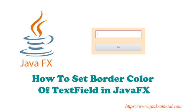 Javafx textfield border css