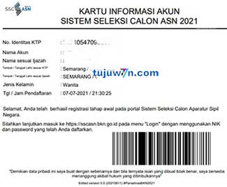 Lupa Cetak! Begini Cara Cetak dan Cetak Ulang Kartu Informasi Akun SSCN ...