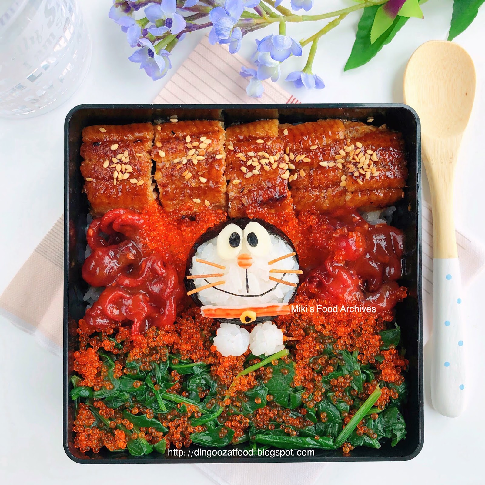 Miki's Food Archives : Doraemon Unagi Don Bento/ Lunchbox 哆啦A梦／叮当便当